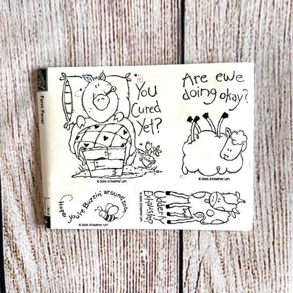 Stampin' Up! | Office | New Farm Fever From Stampin Up Stamp Set | Poshmark